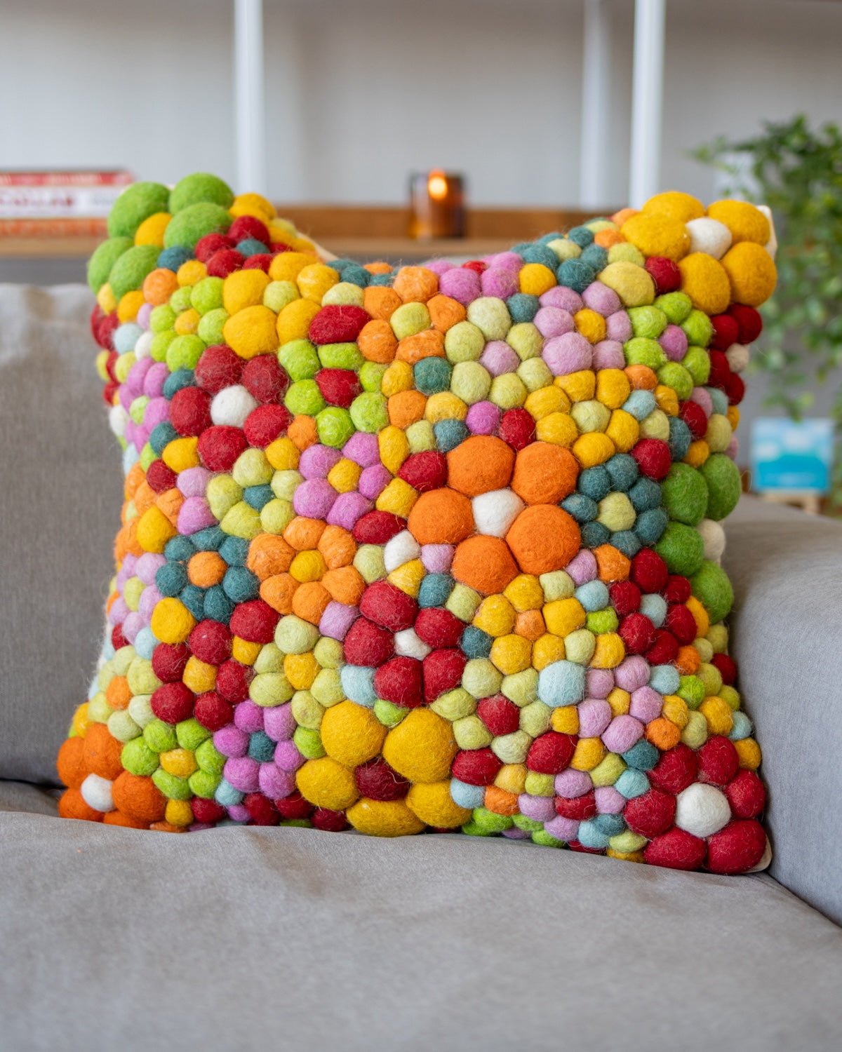 Lolly Organic Wool Abstract Throw Pillow $150 Today Only – YaYa & Co.