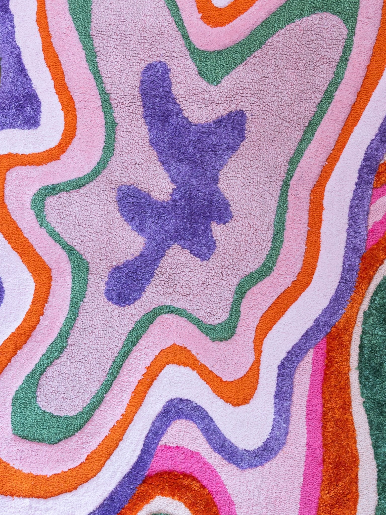 Squiggle Organic Cotton Tufted Abstract Rug – YaYa & Co.