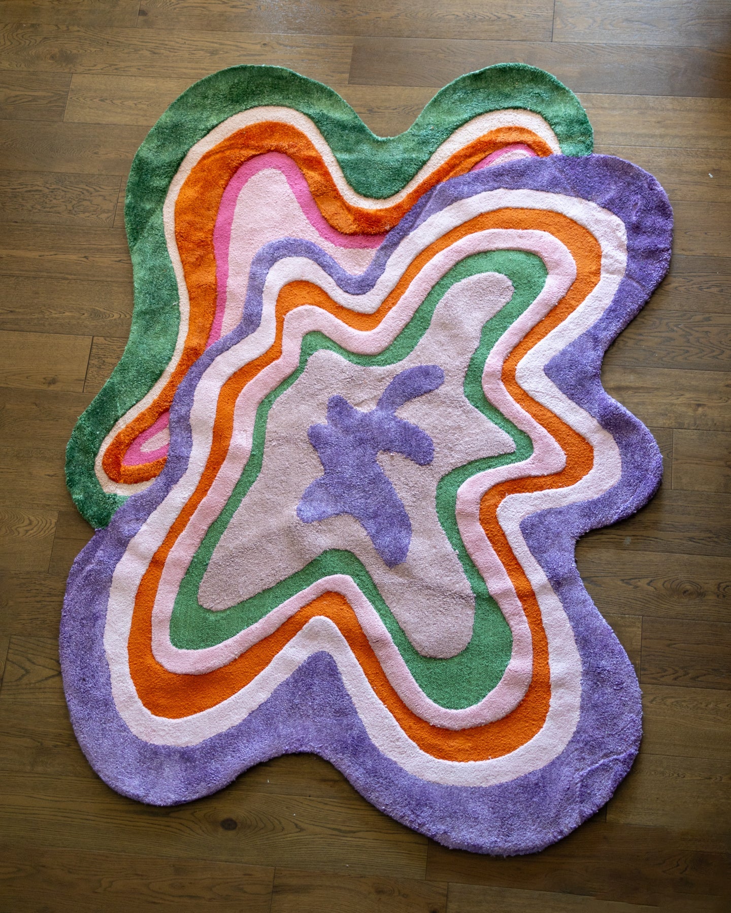 Squiggle Organic Cotton Tufted Abstract Rug – YaYa & Co.