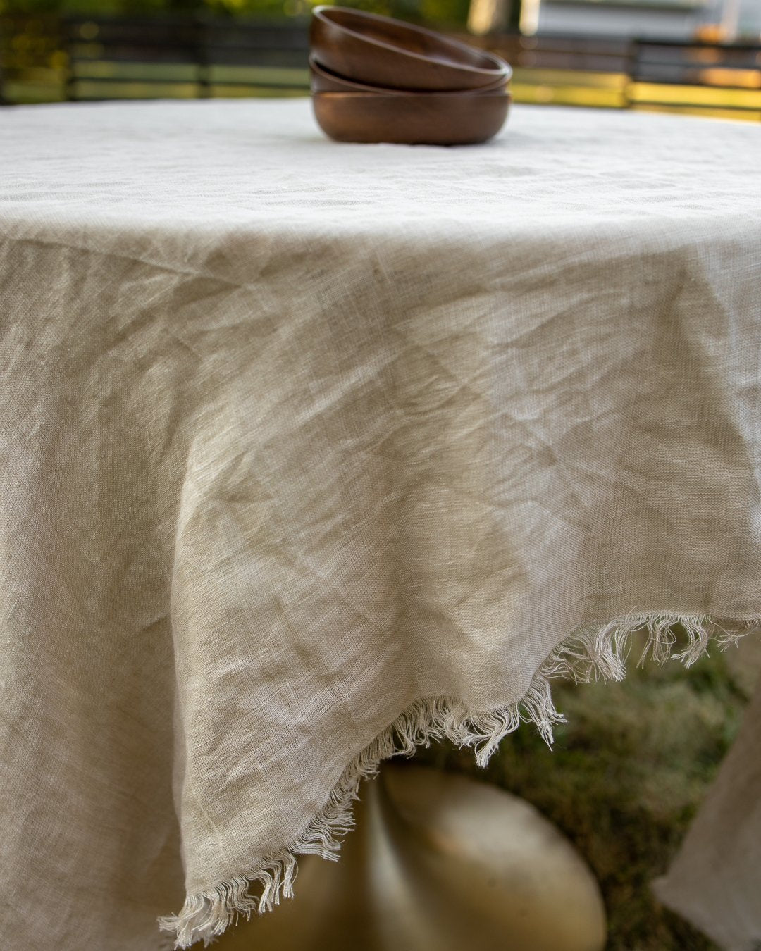 Lucie Organic Linen Tablecloth Runner – YaYa & Co.