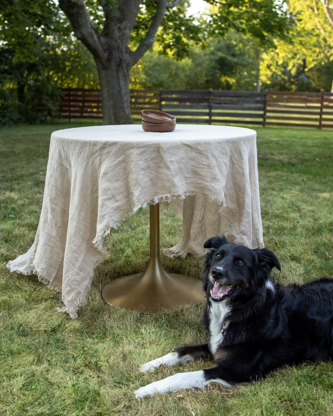 Lucie Organic Linen Tablecloth Runner – YaYa & Co.