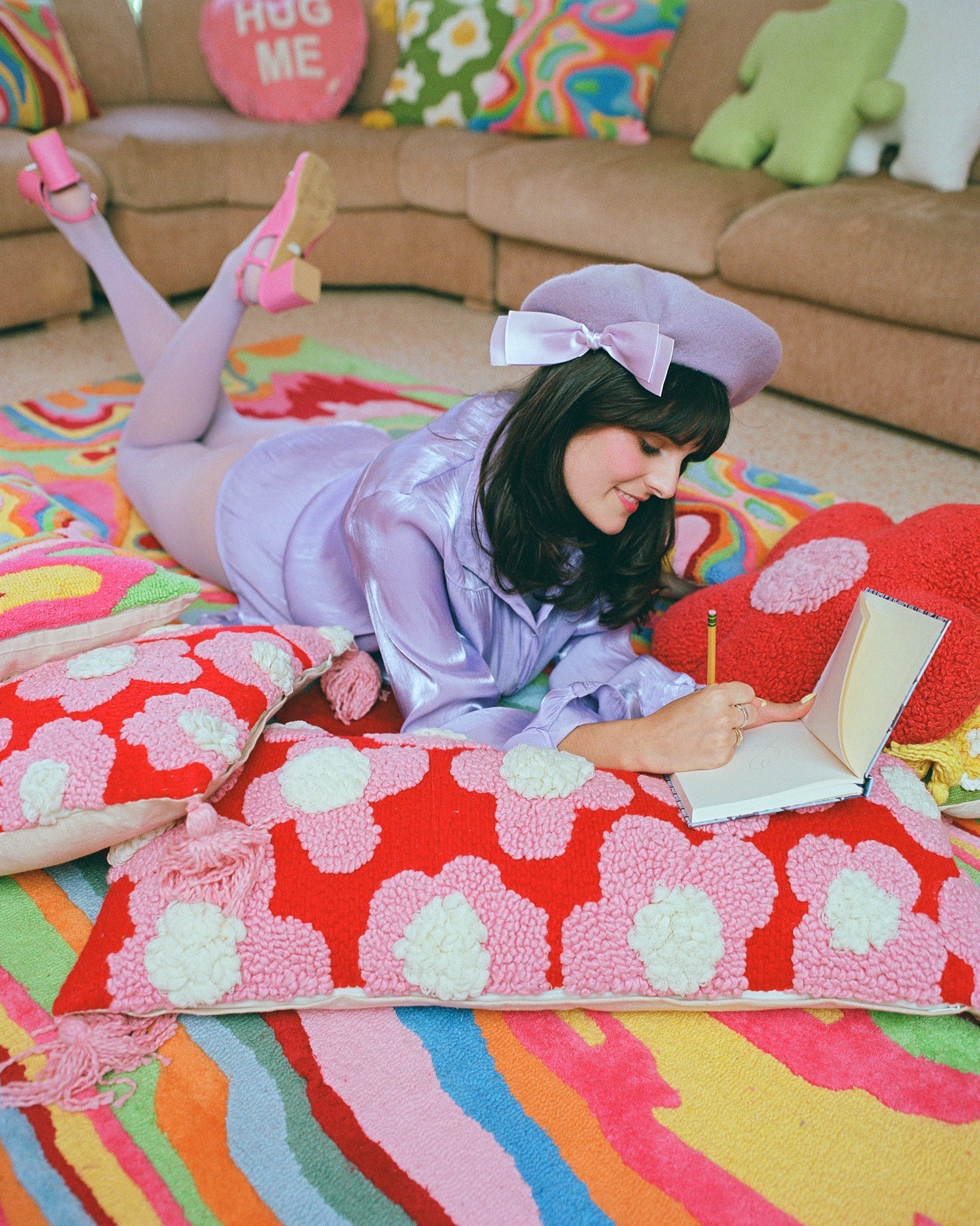 Bellows Organic Cotton Handmade Colorful Tufted Abstract Rug – YaYa & Co.