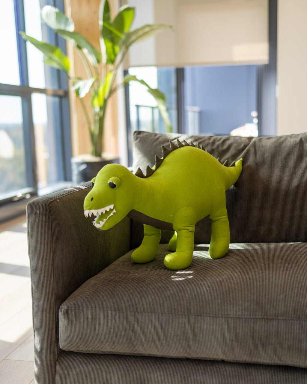 Organic Cotton T-Rex Dinosaur Pillow – YaYa & Co.